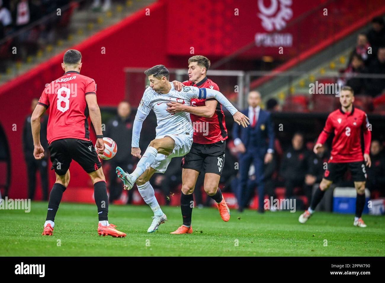 WARSAW, POLAND - MARCH 27, 2023: European qualifiers EURO 2024 gropu ...