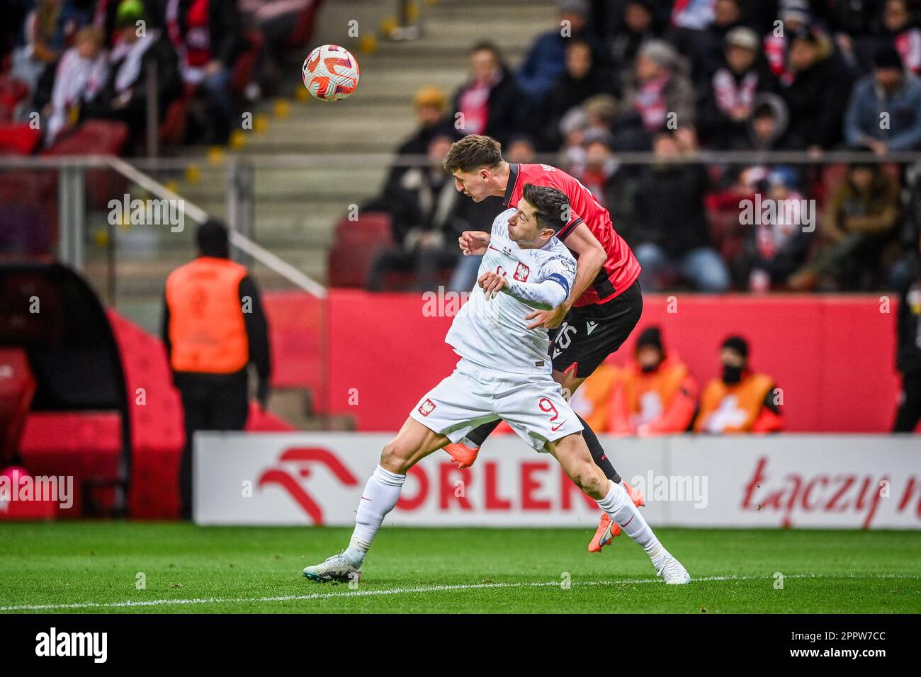 WARSAW, POLAND - MARCH 27, 2023: European qualifiers EURO 2024 gropu ...
