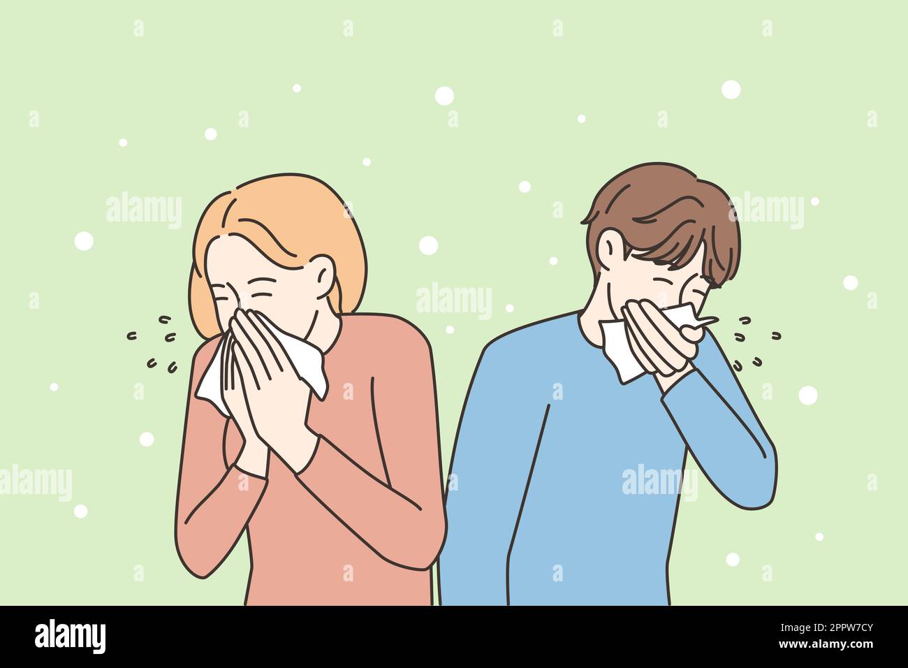 Unhealthy people suffer from cold Stock Vector Image & Art - Alamy