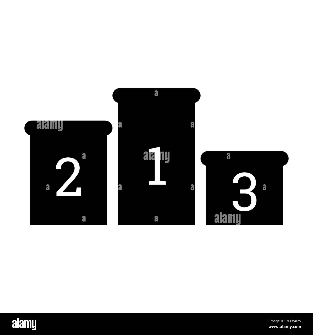 Ranking black vector icon on white background Stock Vector Image & Art ...