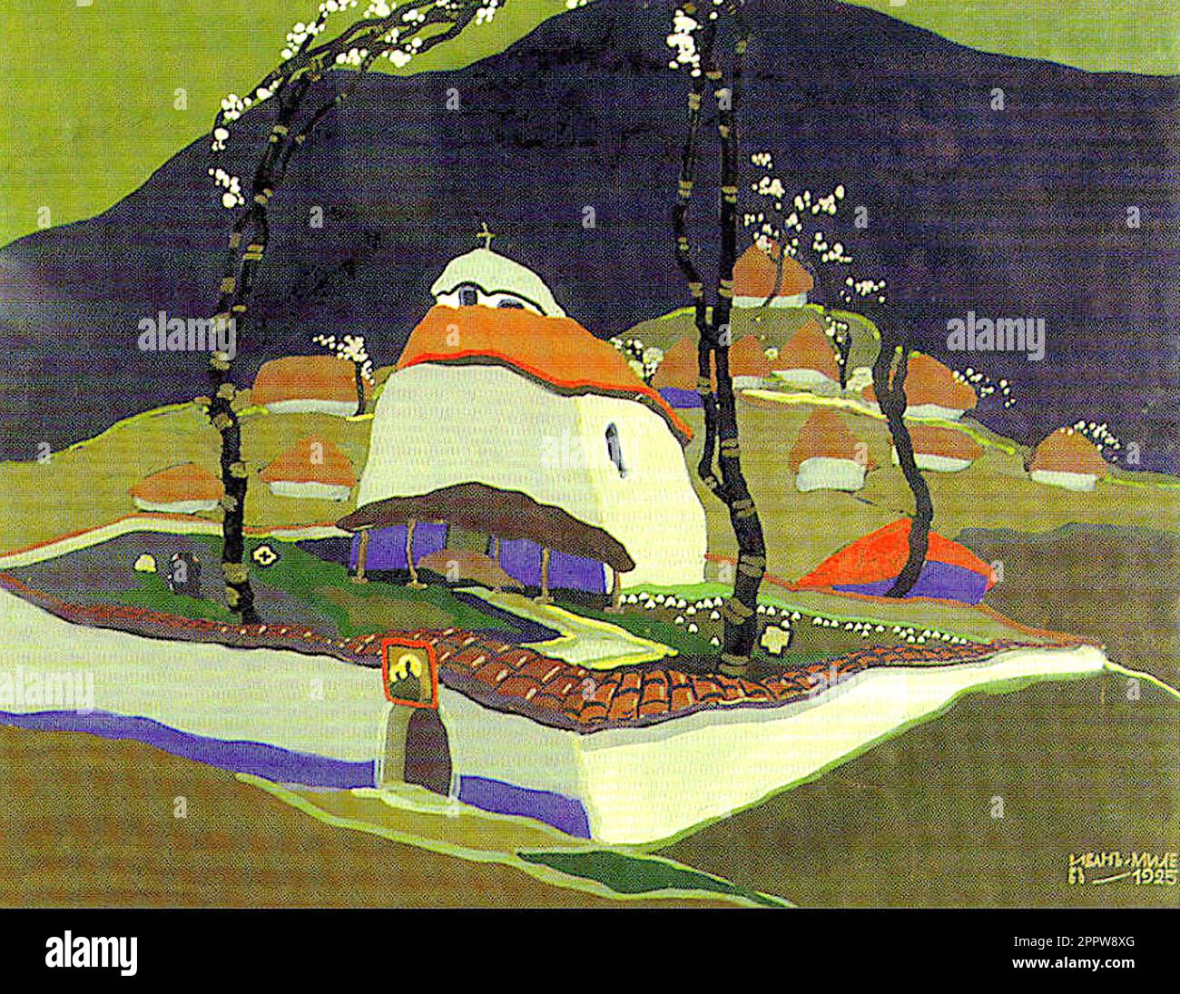 Ivan Milev - The Maglizh Monastery - 1924 Stock Photo - Alamy