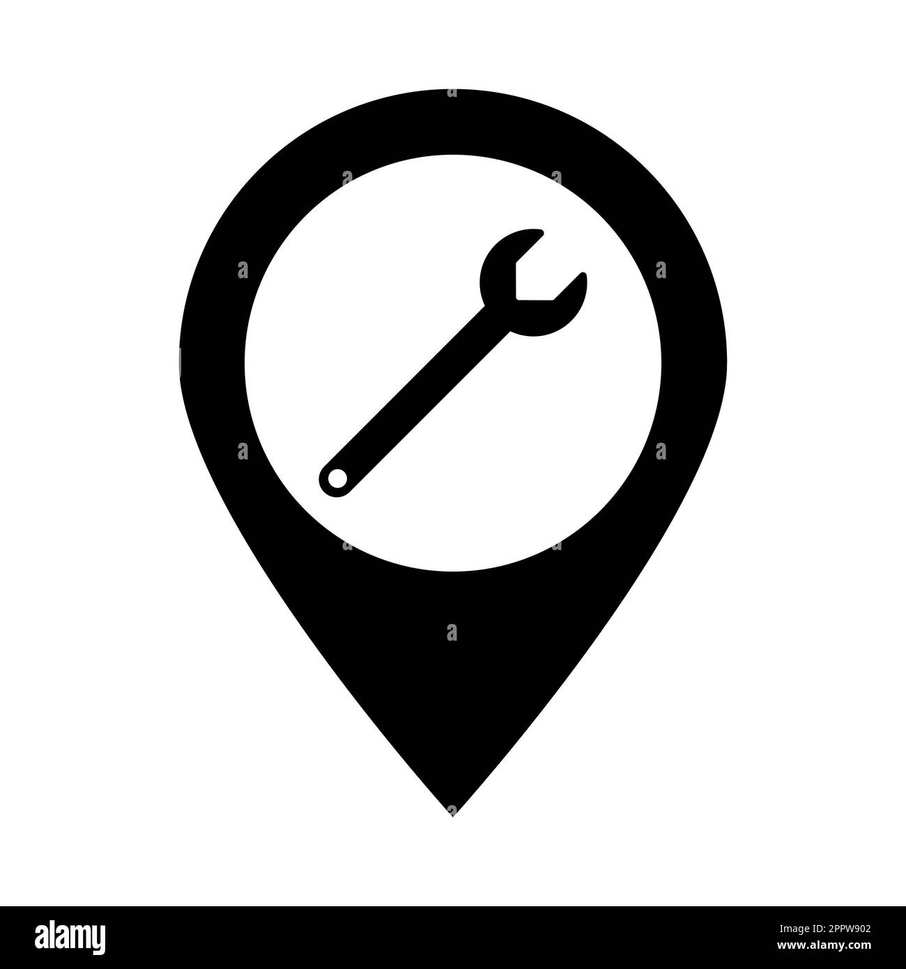 Repair location vector icon on white background Stock Vector Image ...