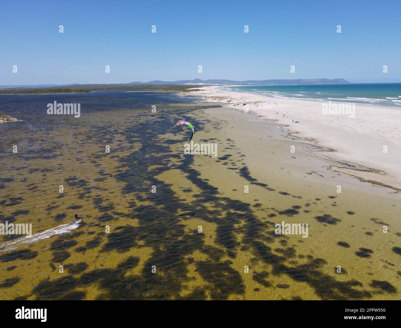 Drone view at the beach of Hermanus on South Africa Stock Photo - Alamy