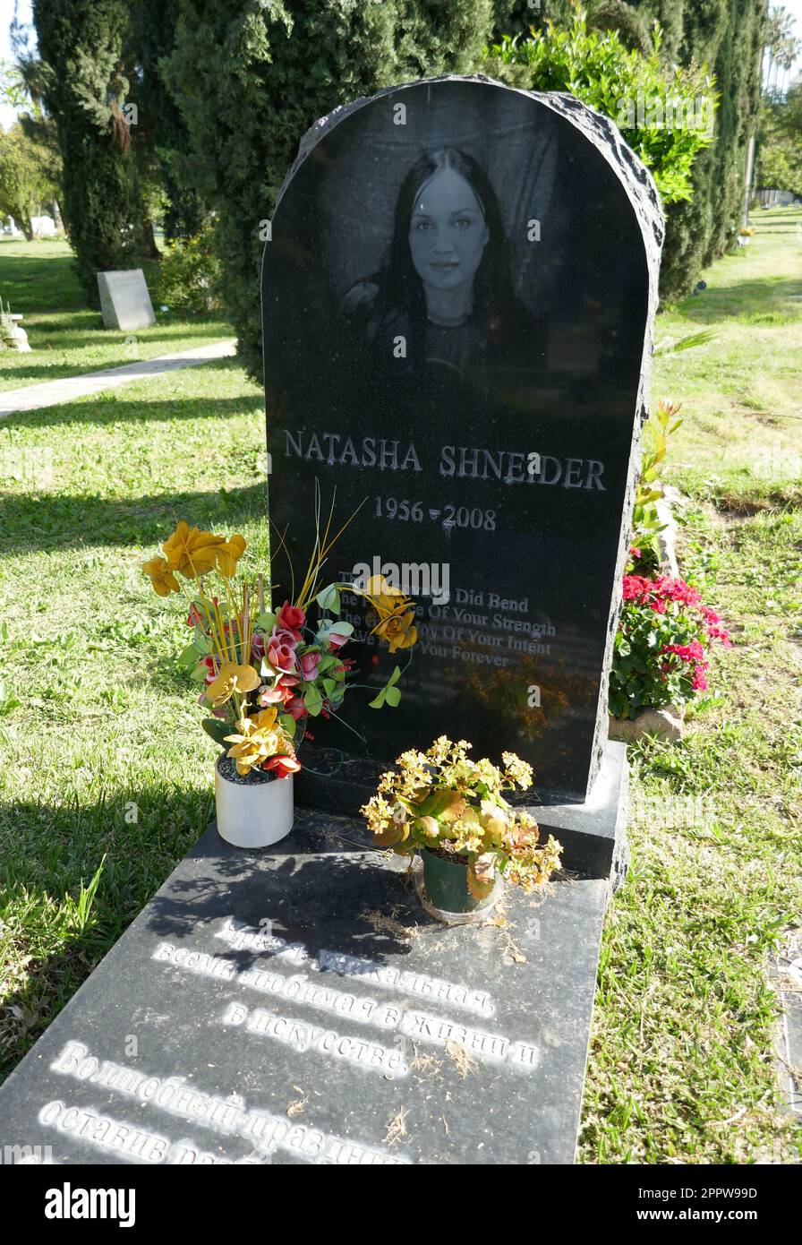 Los Angeles, California, USA 20th April 2023 Musician Natasha Shneider Grave at Hollywood ...