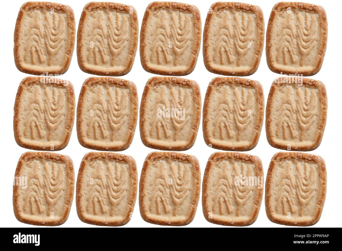 more than one biscuit in white background Stock Photo - Alamy