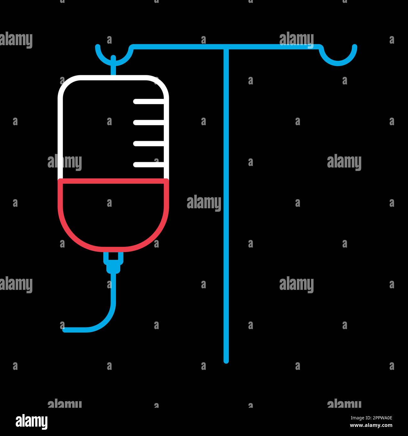 Medical drip on stand Stock Vector Images - Alamy