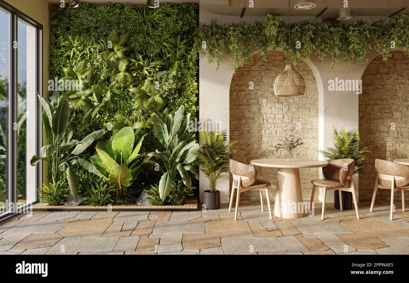 Arched Wall in modern interior design Stock Photo - Alamy