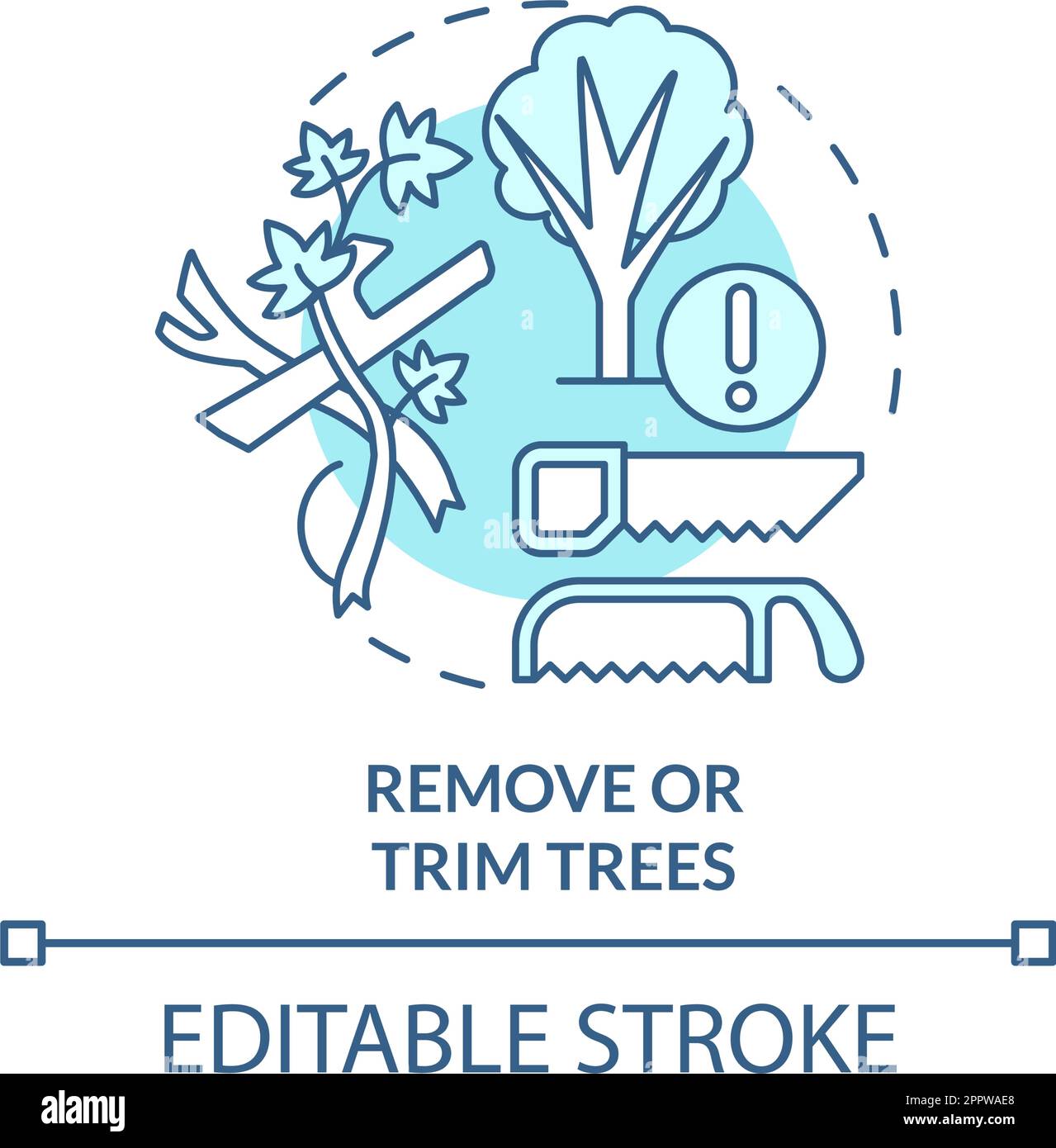 Wind pruning Stock Vector Images - Alamy
