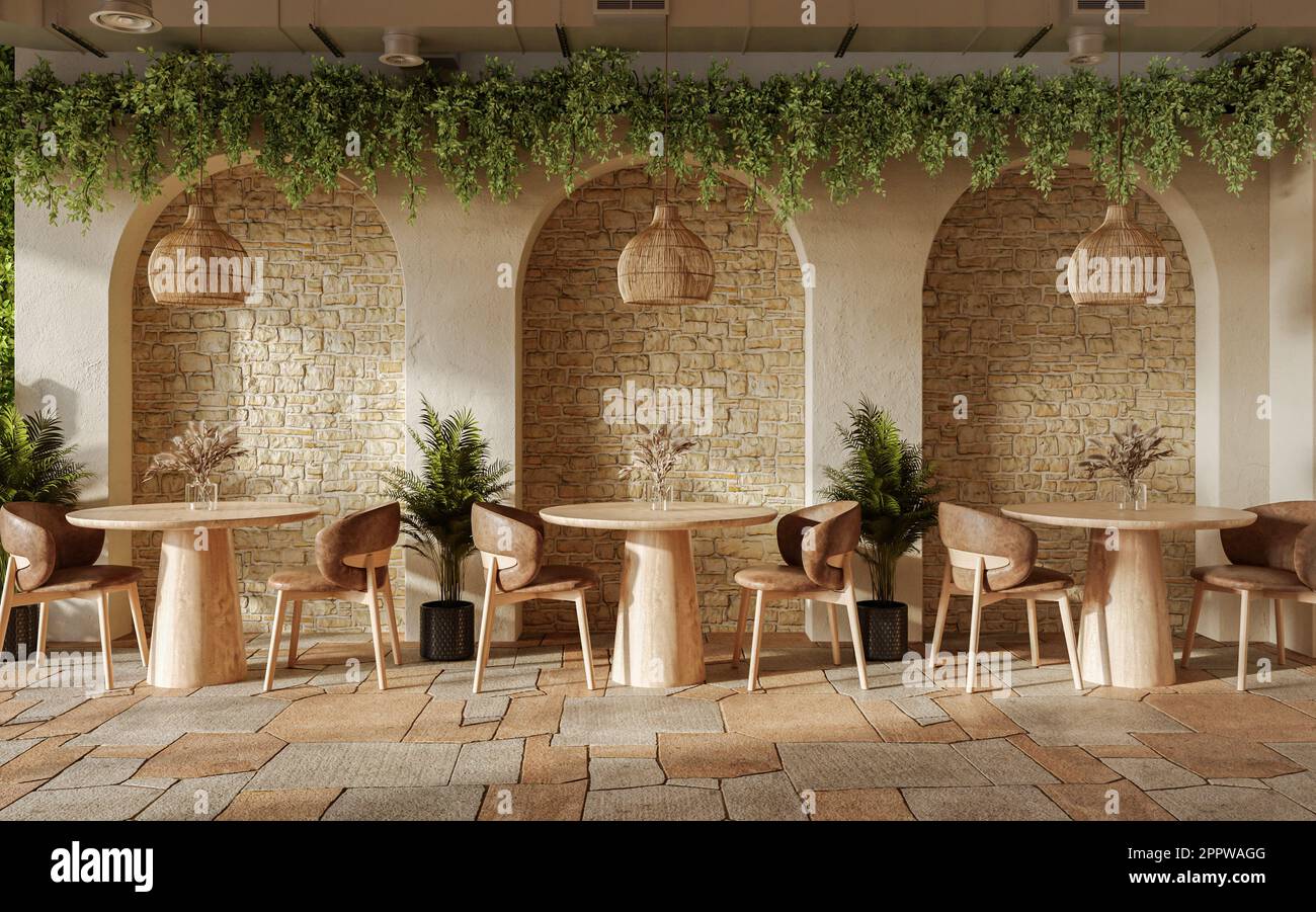 Arched Wall in modern interior design Stock Photo - Alamy