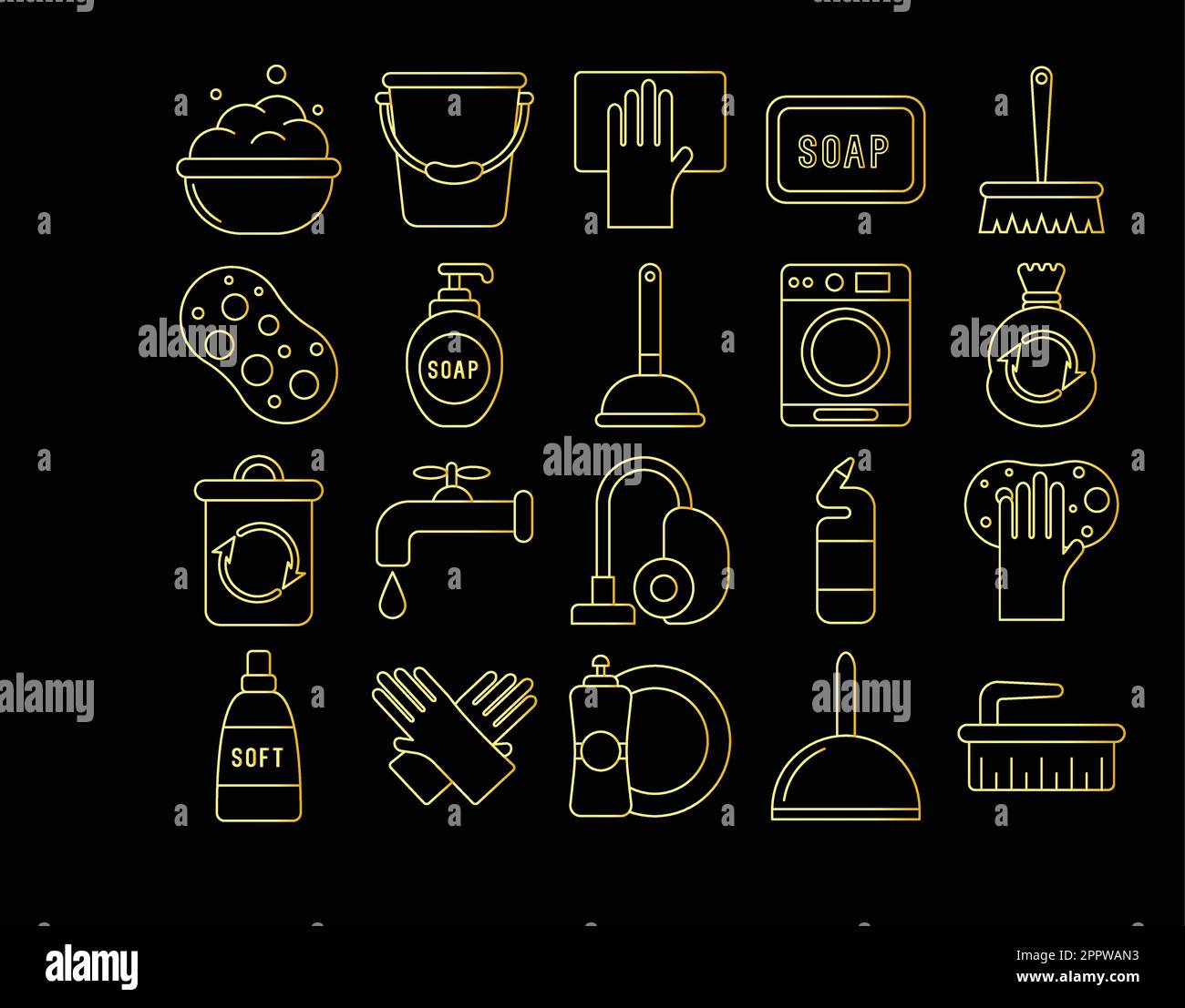 Gold washing illustration Stock Vector Images - Alamy