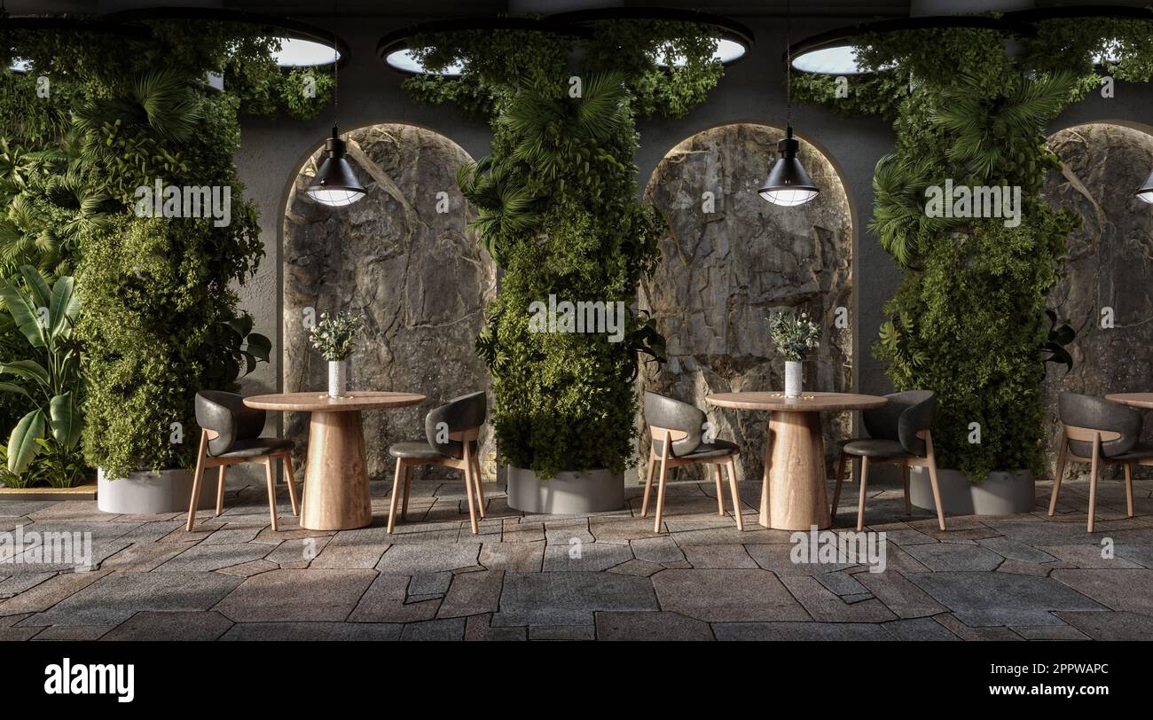 Arched Wall in modern interior design Stock Photo - Alamy