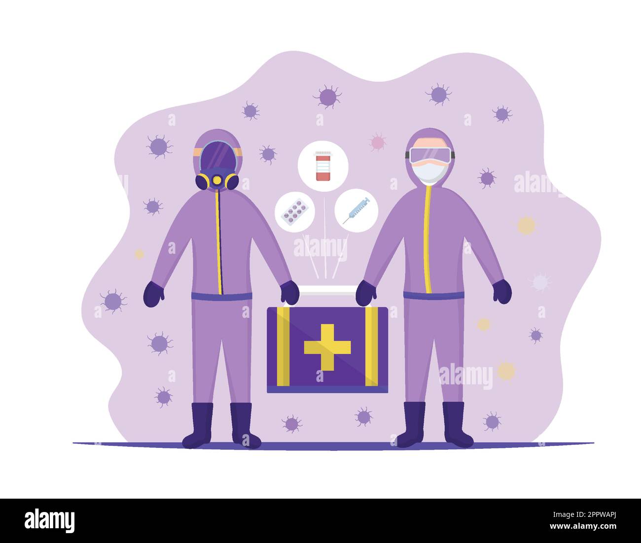 Happy female doctors group Stock Vector Images - Alamy