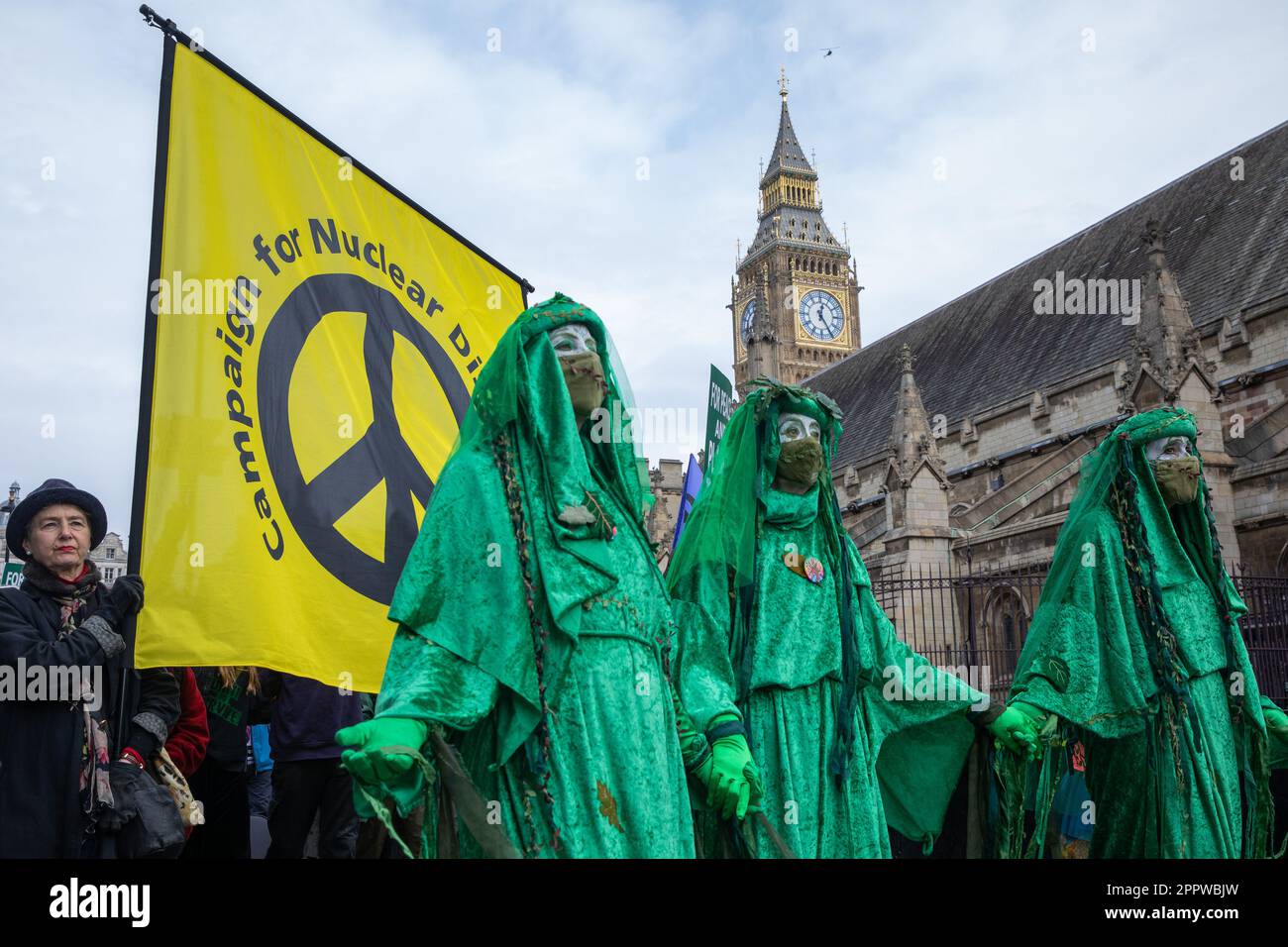 London, UK. 24th April, 2023. Kate Hudson (l), General Secretary of the ...