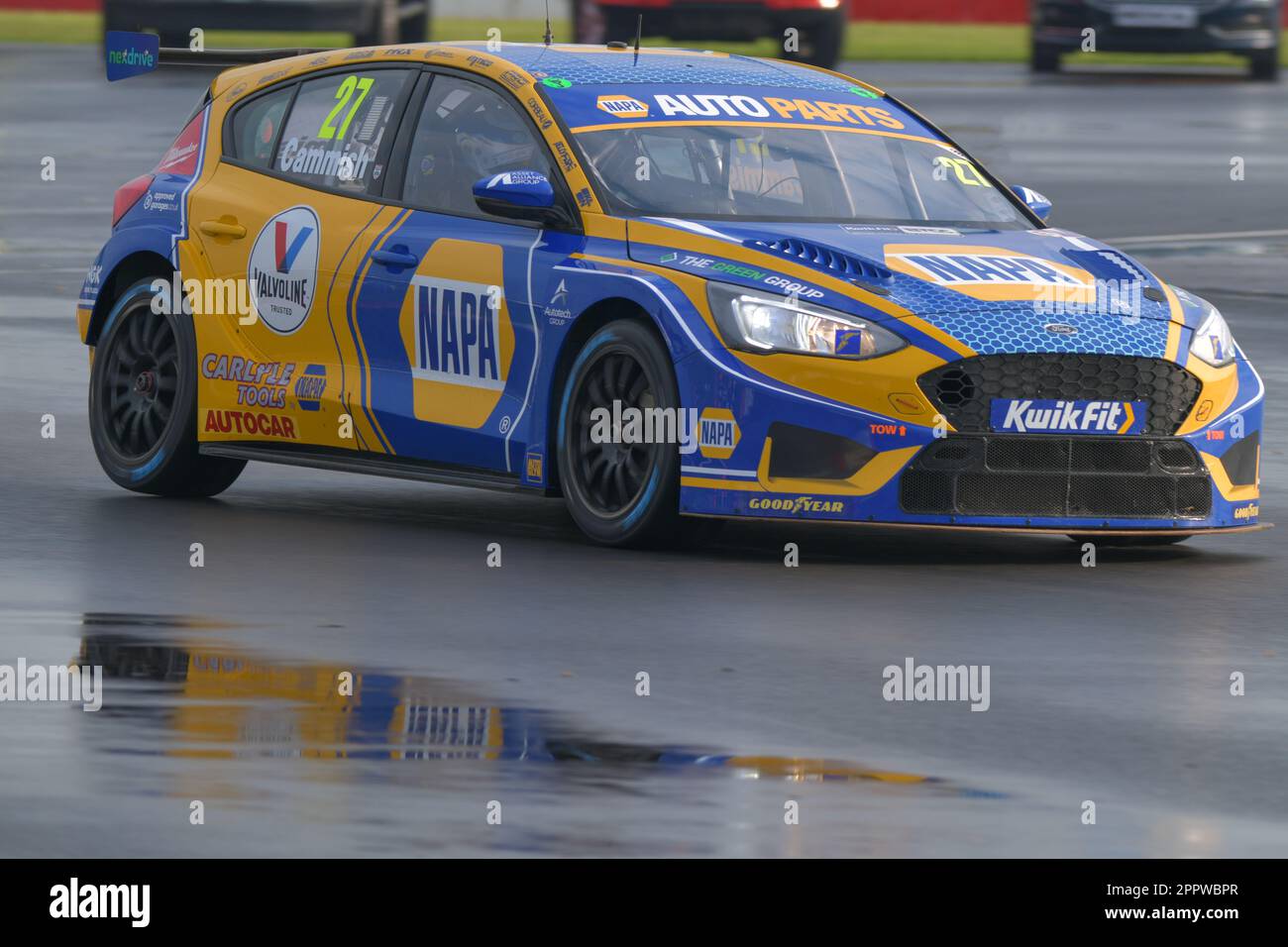 BTCC 2023, British Touring Car Championship, Donington Park Circuit, Dan Cammish Number 27 Stock ...