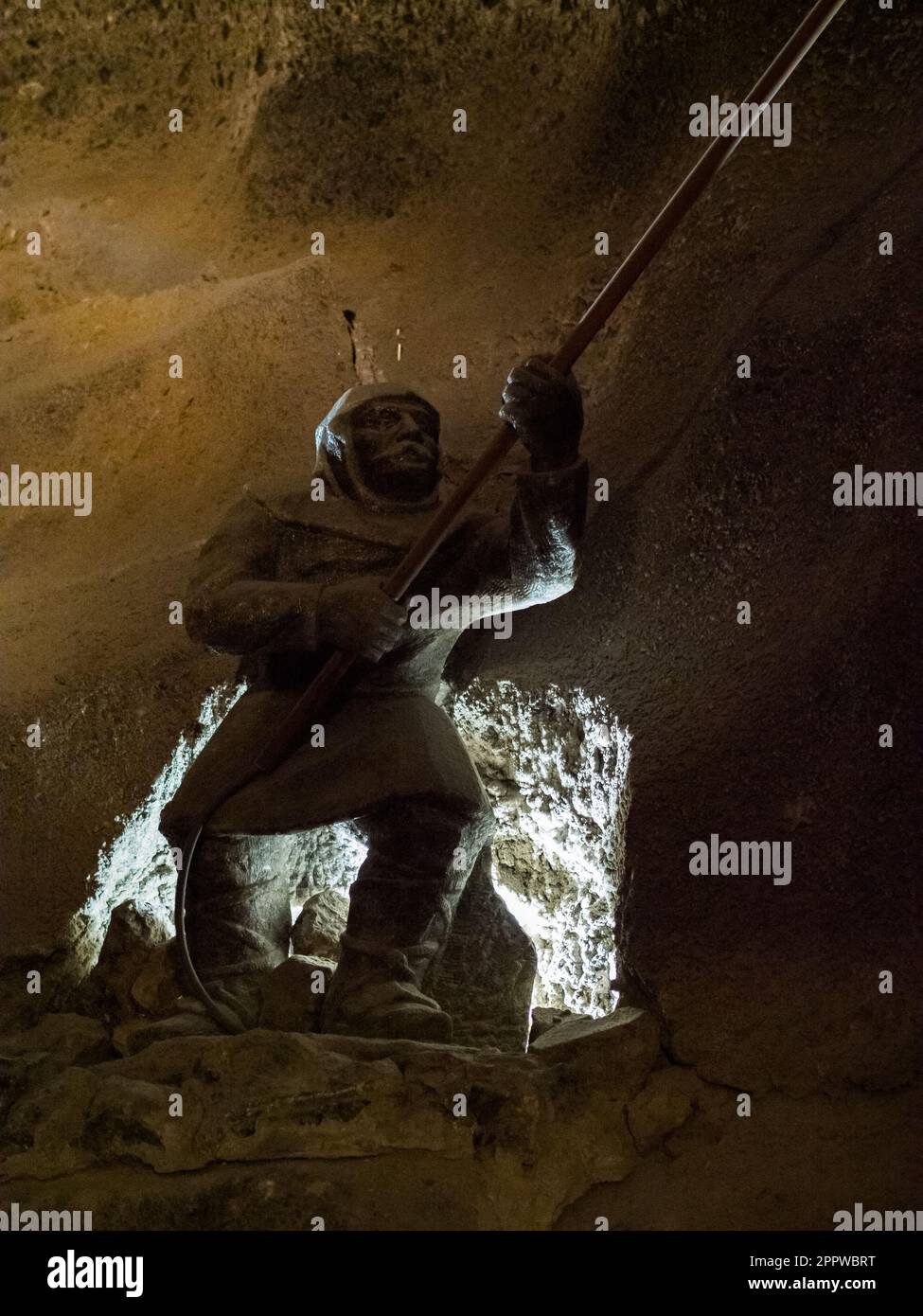 Wieliczka, Poland - June 2022: Salt mine interior and various ...