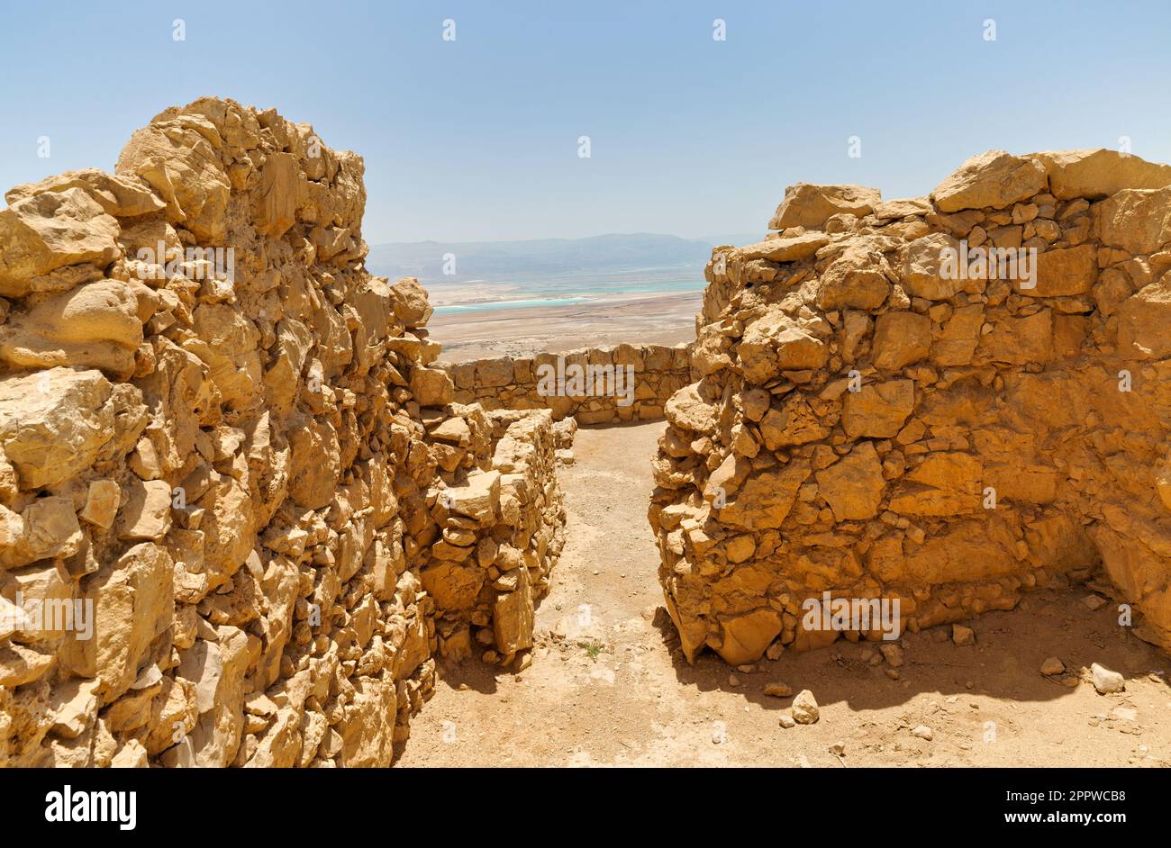 Masada Eastern observation point in Israel Stock Photo - Alamy