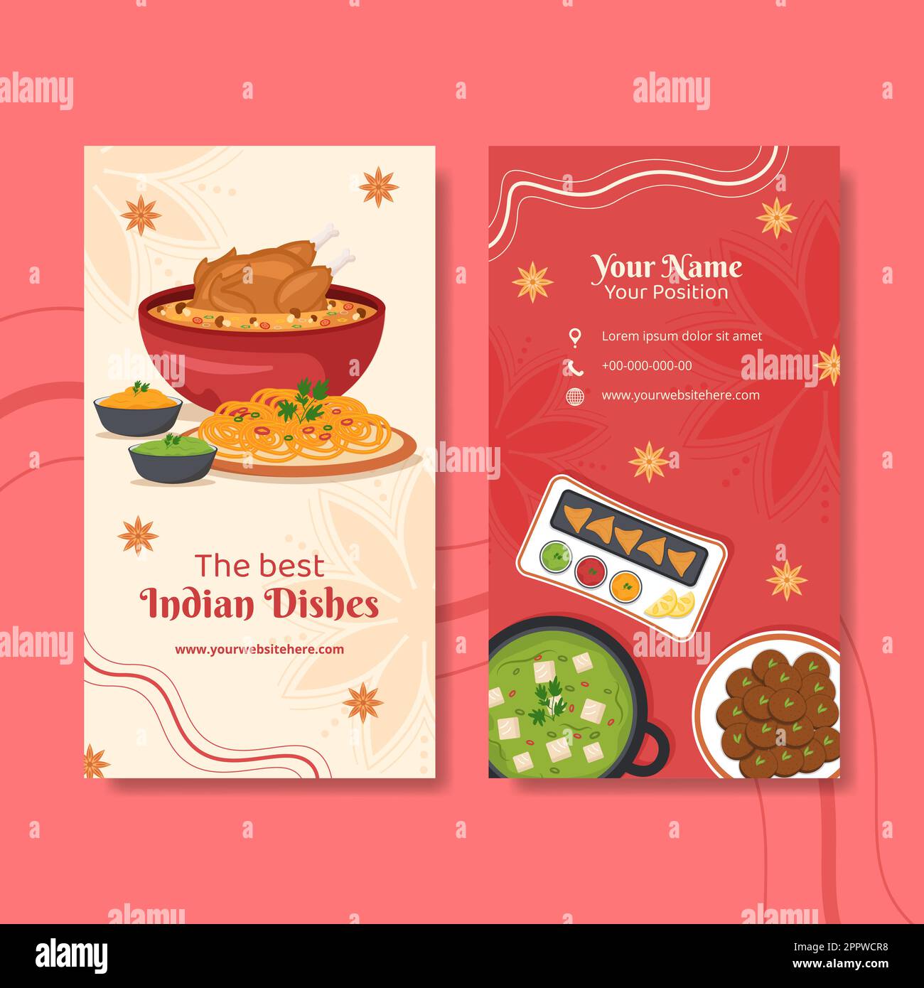 Indian Restaurant Menu Design Template