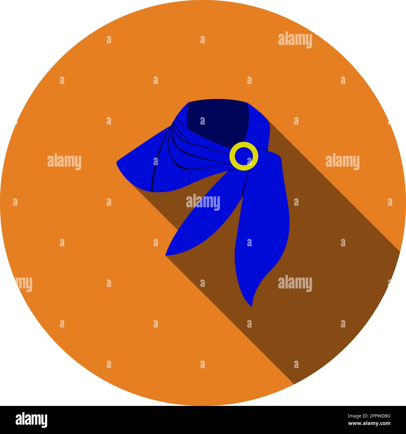 Business Woman Neck Scarf Icon Stock Vector Image & Art - Alamy