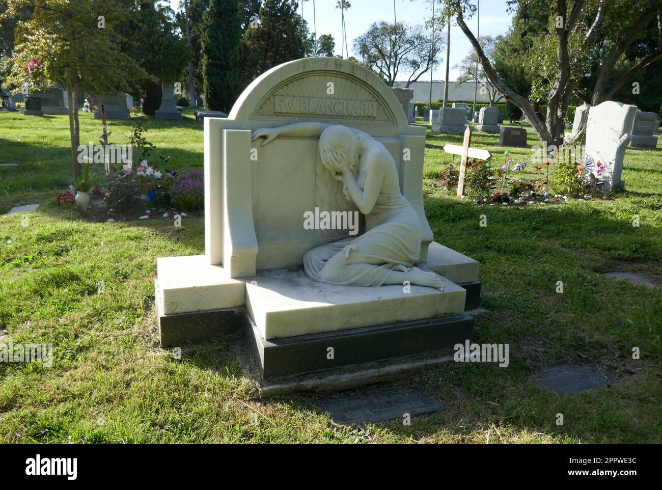 Los Angeles, California, USA 20th April 2023 Frederick W. Blanchard Grave at Hollywood Forever ...