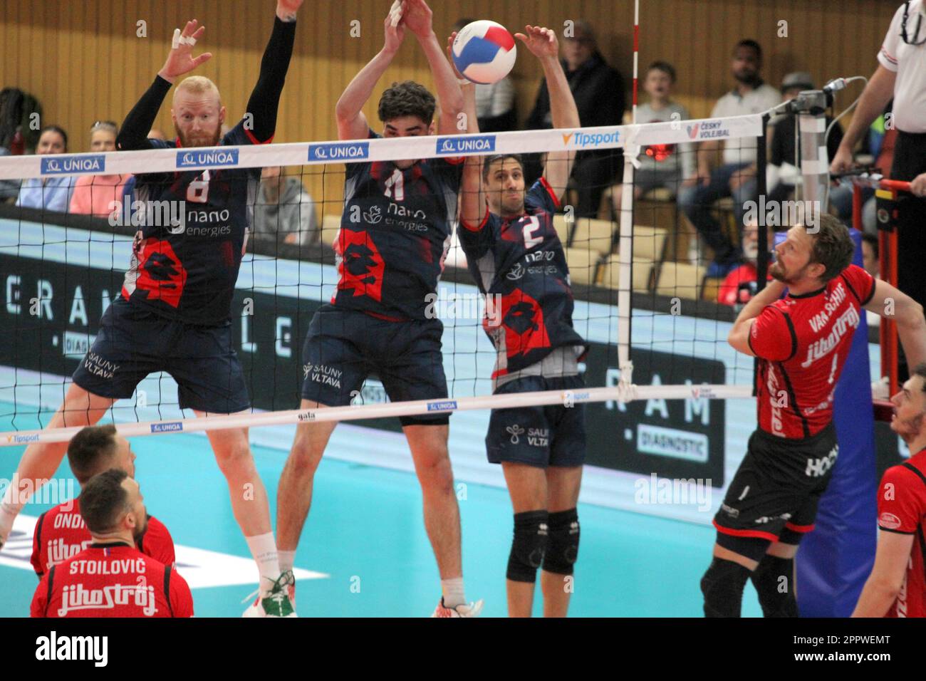 Finale play off volejbalove extraligy muzu - 1. zapas: VK Jihostroj ...