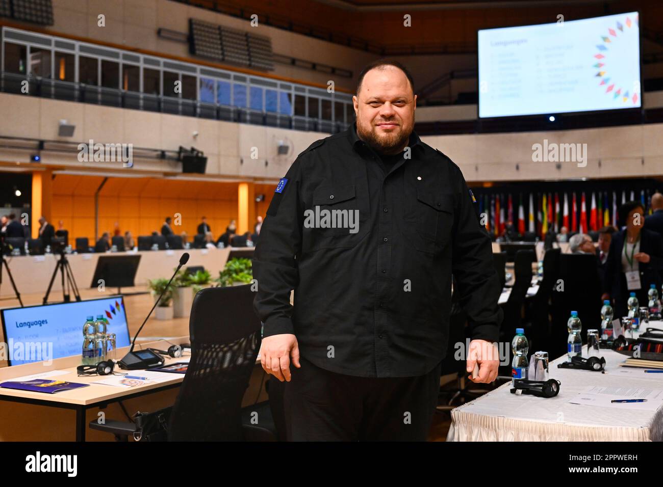 Prague, Czech Republic. 25th Apr, 2023. Ukrainian Chairman of the ...