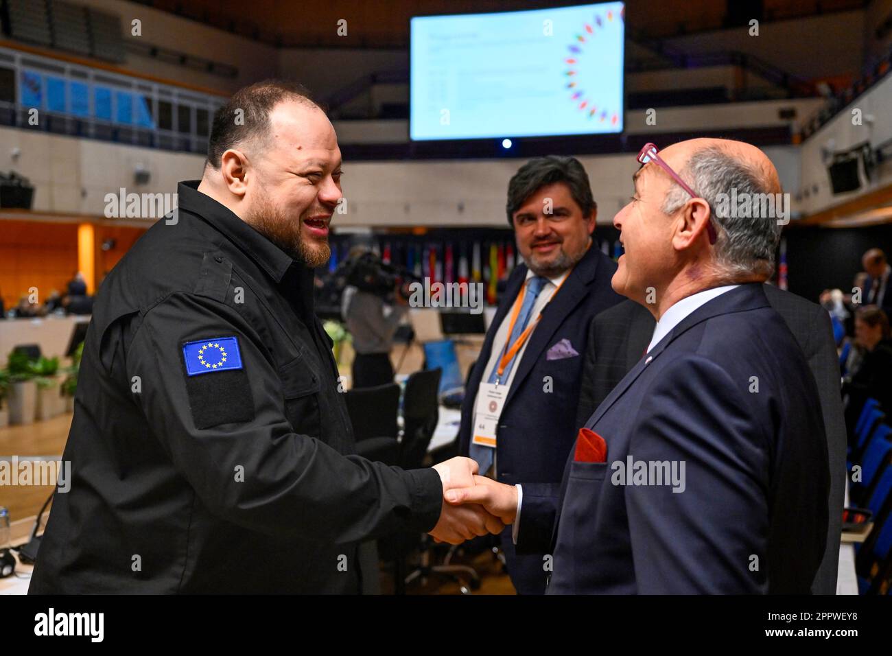 Prague, Czech Republic. 25th Apr, 2023. Ukrainian Chairman of the ...