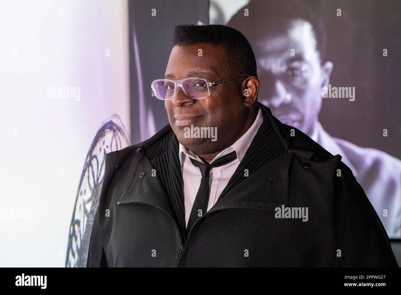 London, UK. 25 April 2023. Sir Isaac Julien at the preview of ‘Isaac ...