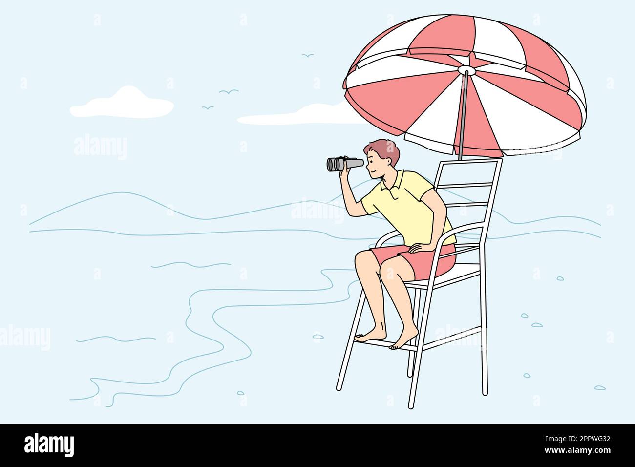 Sea life on seashore Stock Vector Images - Alamy