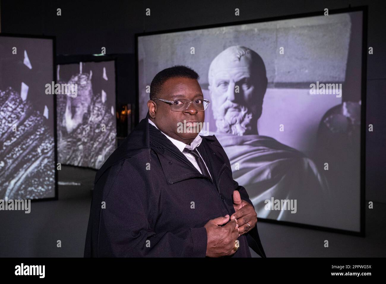 London, UK. 25 April 2023. Sir Isaac Julien at the preview of ‘Isaac ...