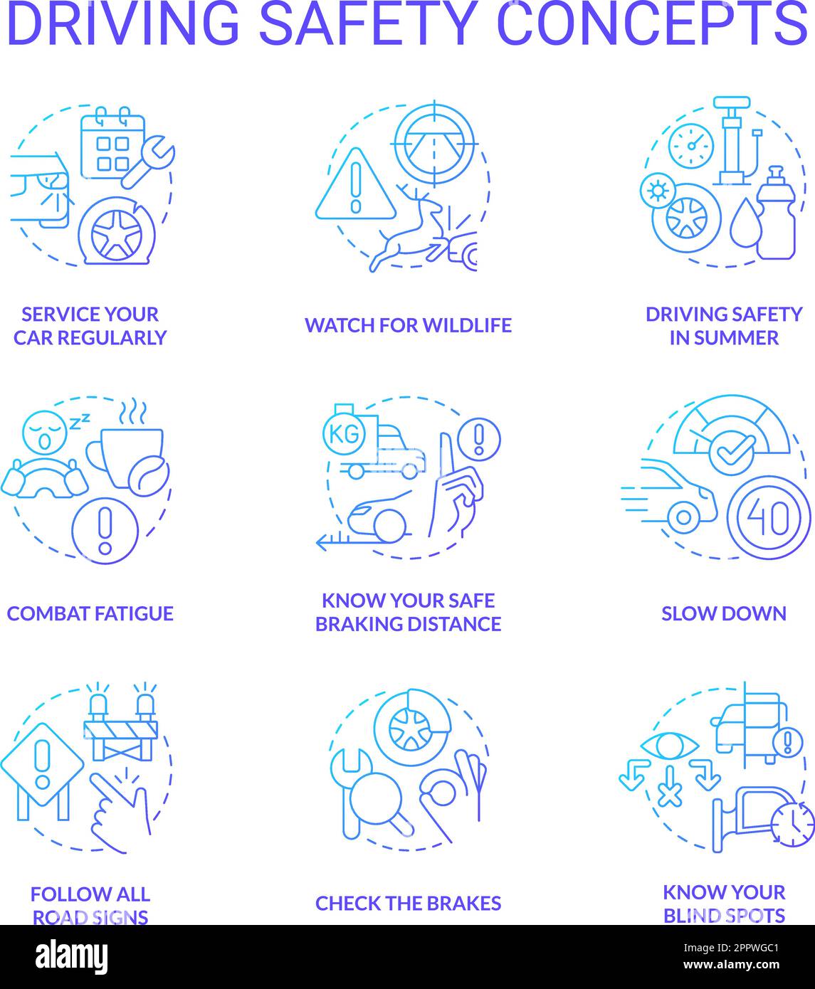 Safe driving logo Stock Vector Images - Alamy