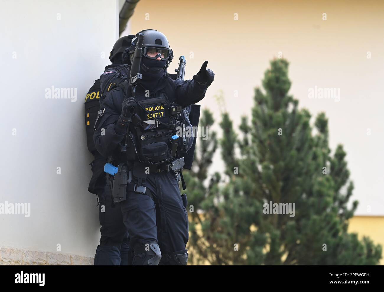 Paseka, Czech Republic. 25th Apr, 2023. Police of the Czech Republic ...
