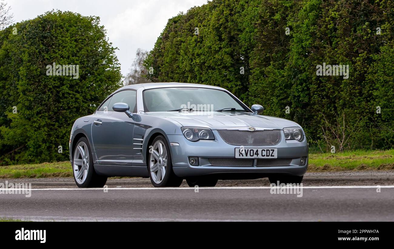 Bicester,Oxon,UK - April 23rd 2023. 2004 blue CHRYSLER CROSSFIRE car ...