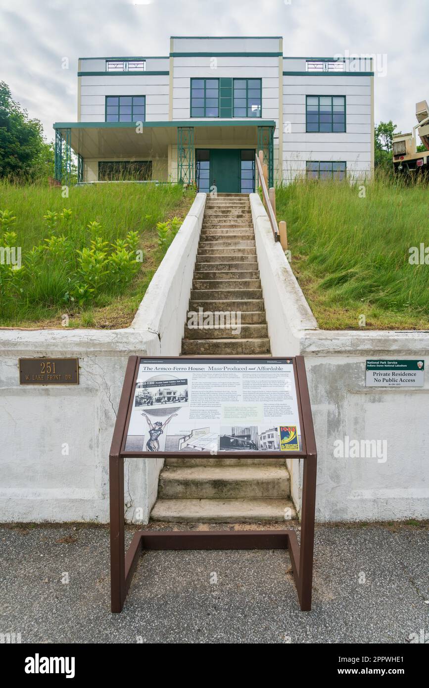 Lake Michigan's Indiana Dunes National Park Stock Photo - Alamy
