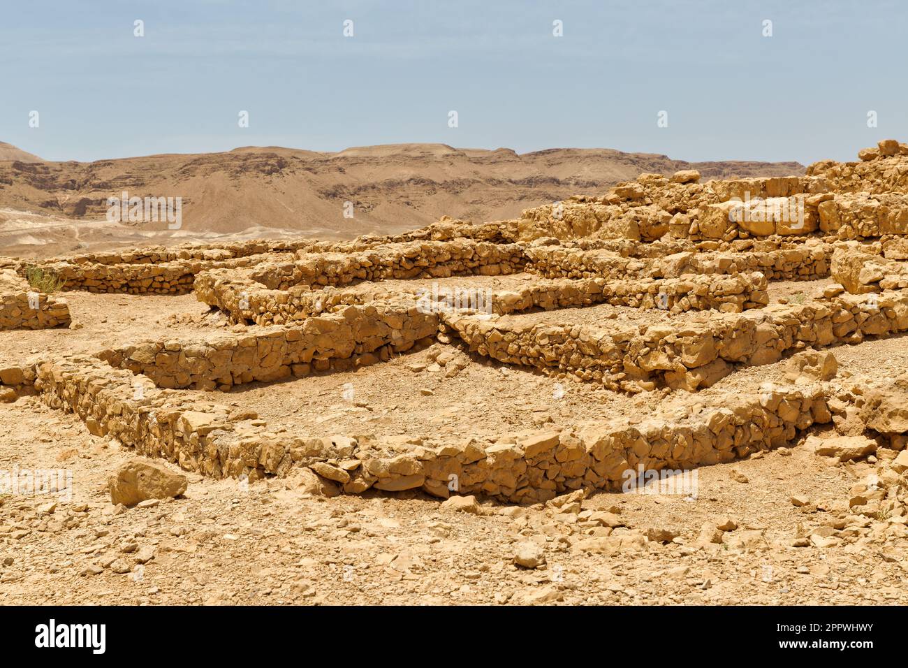 Masada ruins in southern Judean Desert in Israel Stock Photo - Alamy