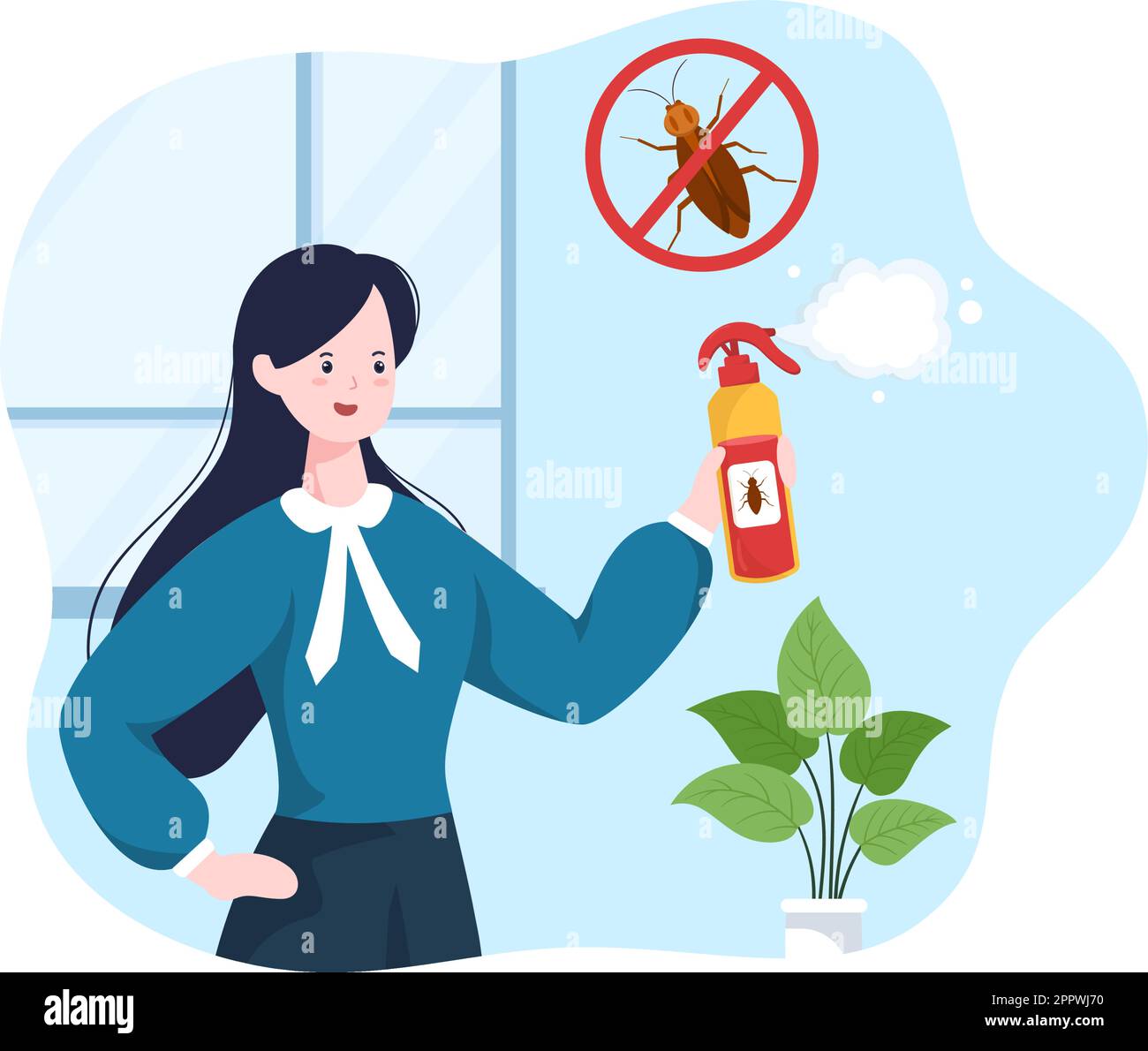 Pest Control Service with Exterminator of Insects, Sprays and House ...