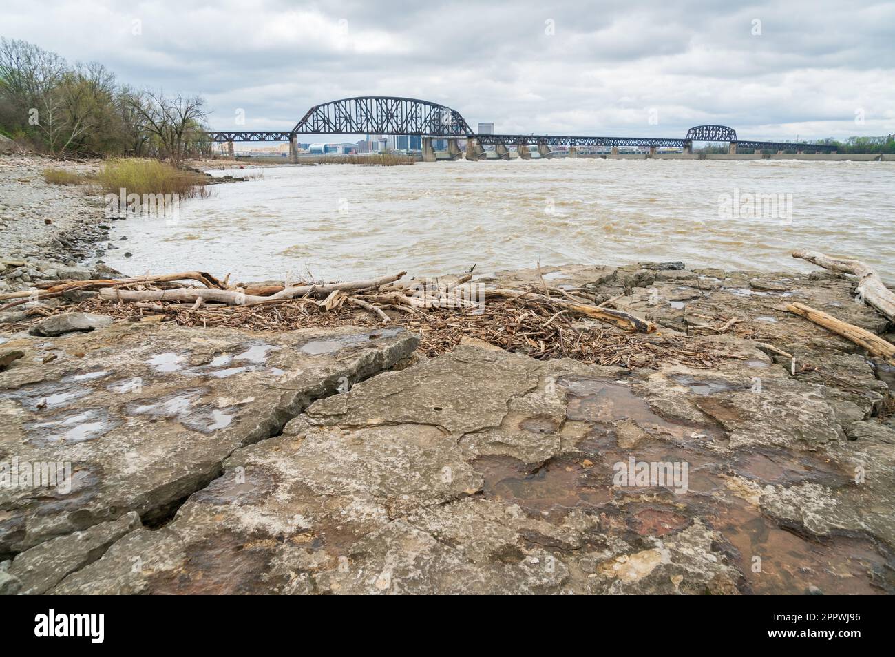 Ohio State Park along the Ohio River Stock Photo - Alamy