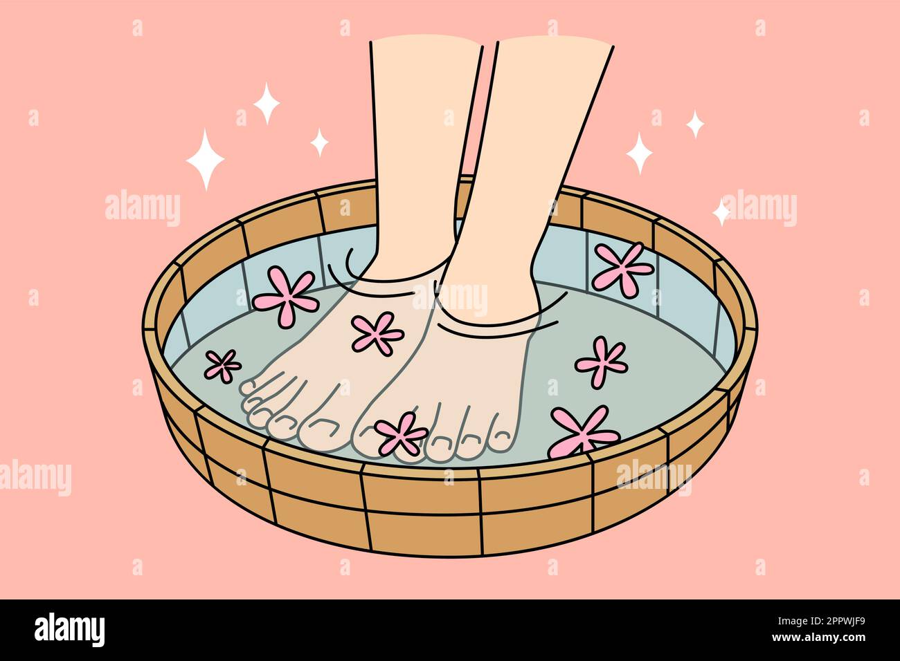 Procedures in beauty salon Stock Vector Images - Alamy