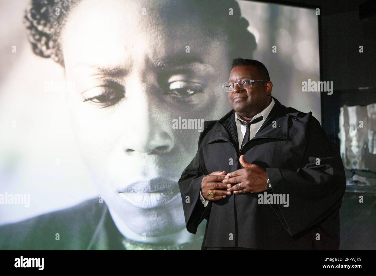 London, UK. 25th Apr, 2023. artist and film-maker Sir Isaac Julien ...