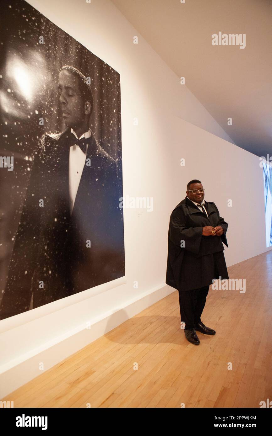 London, UK. 25th Apr, 2023. artist and film-maker Sir Isaac Julien ...