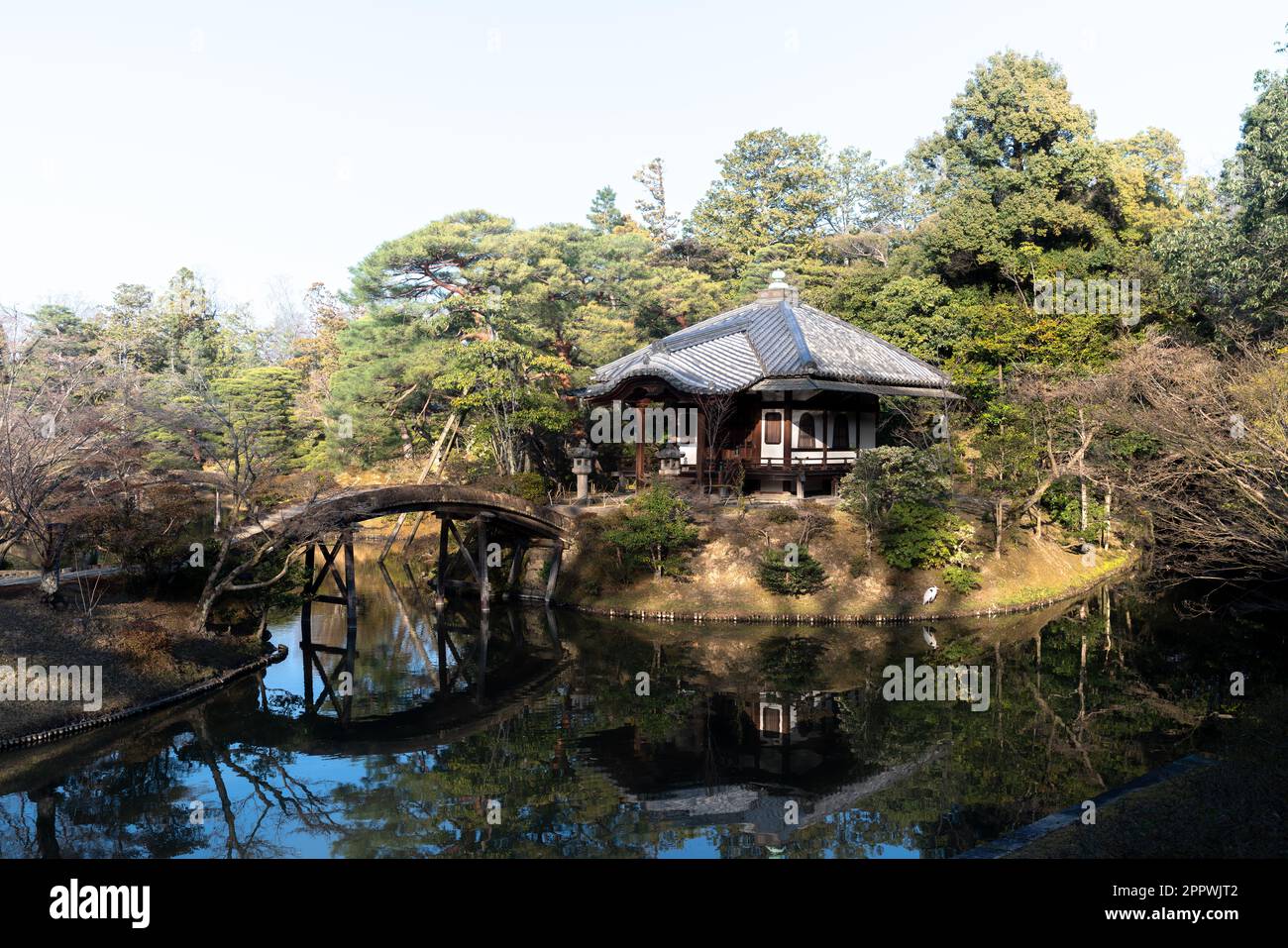 Katsura Imperial Villa built as a princely estate in the 17th century ...