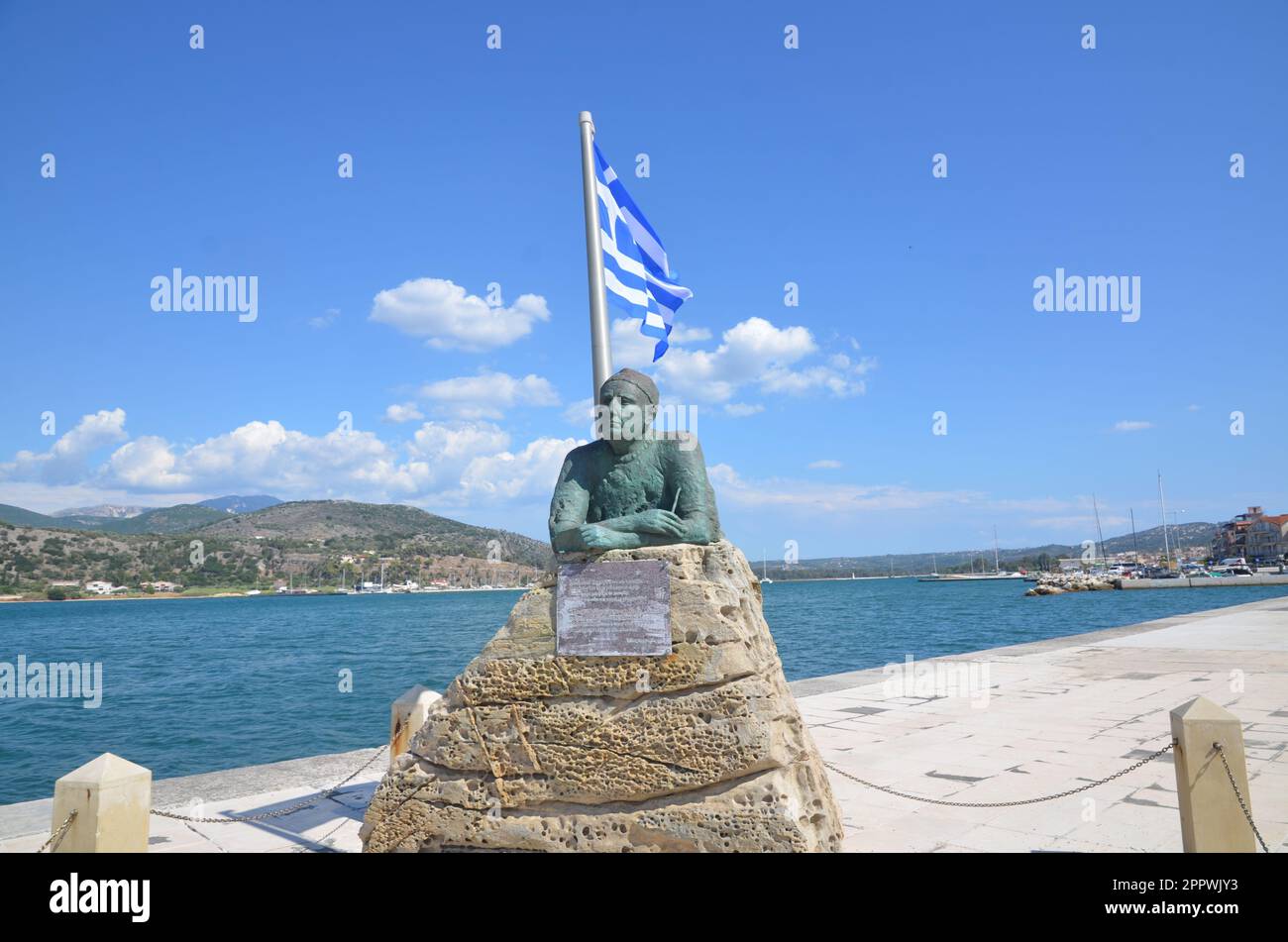 Greece, Ionian sea, Kefalonia island Argostoli town (sea water mill ...