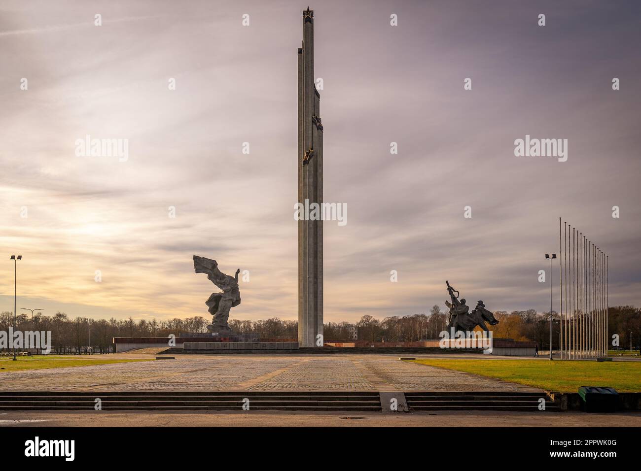 Riga, Latvia - WWII memorial complex dedicated to Soviet soldiers Stock ...