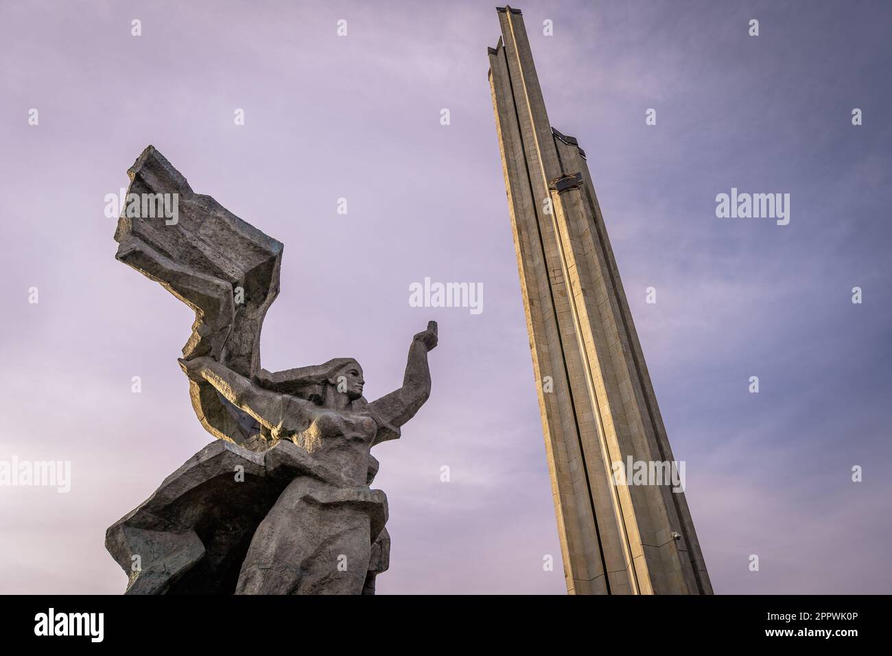Riga, Latvia - WWII memorial complex dedicated to Soviet soldiers Stock ...