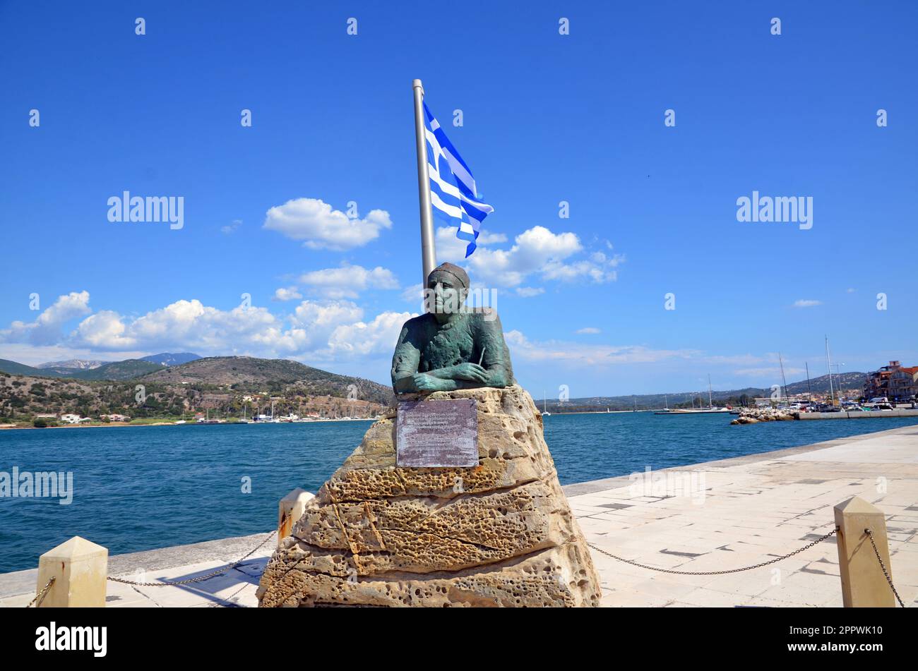 Greece, Ionian sea, Kefalonia island Argostoli town (sea water mill ...
