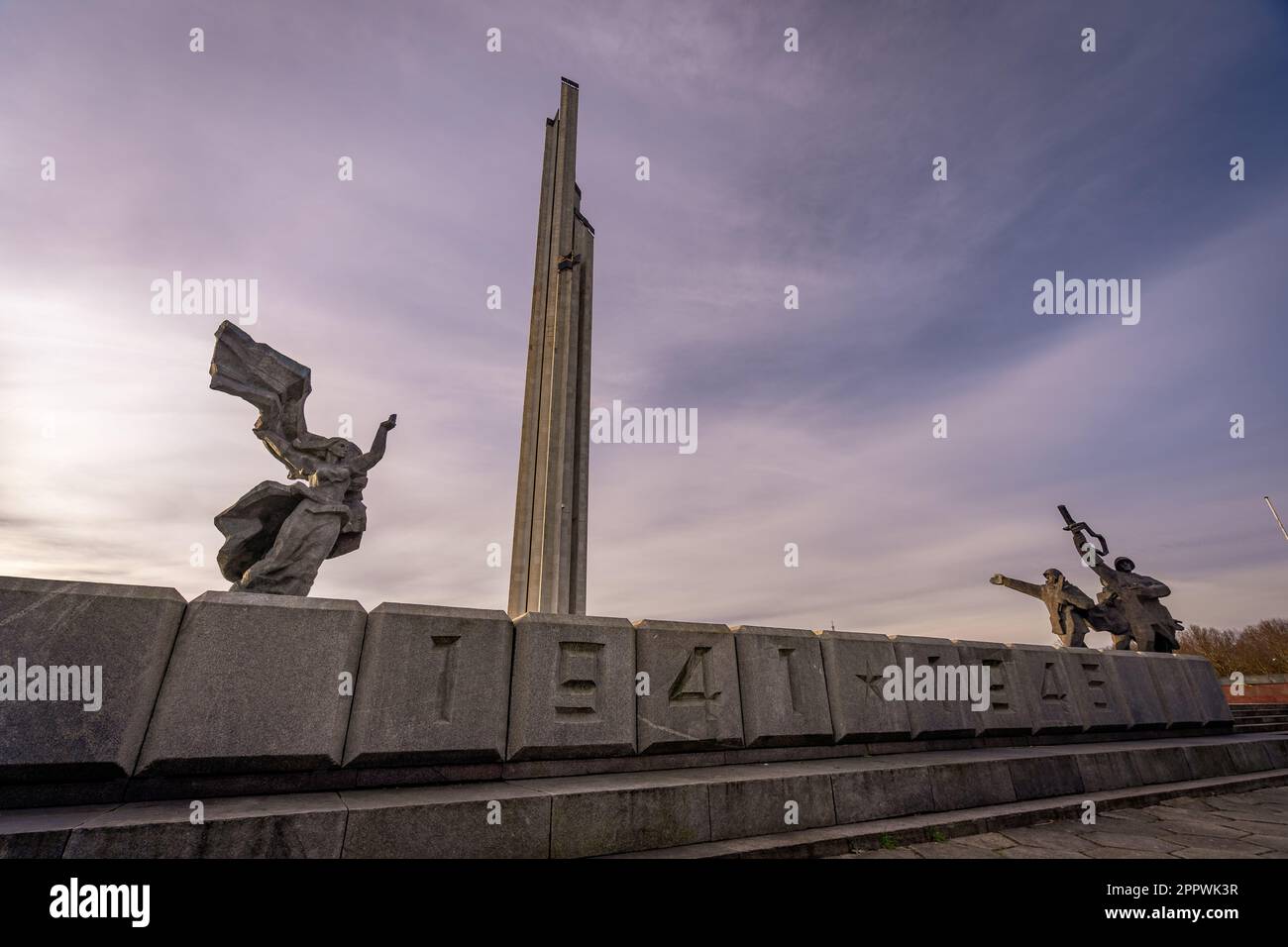 Riga, Latvia - WWII memorial complex dedicated to Soviet soldiers Stock ...