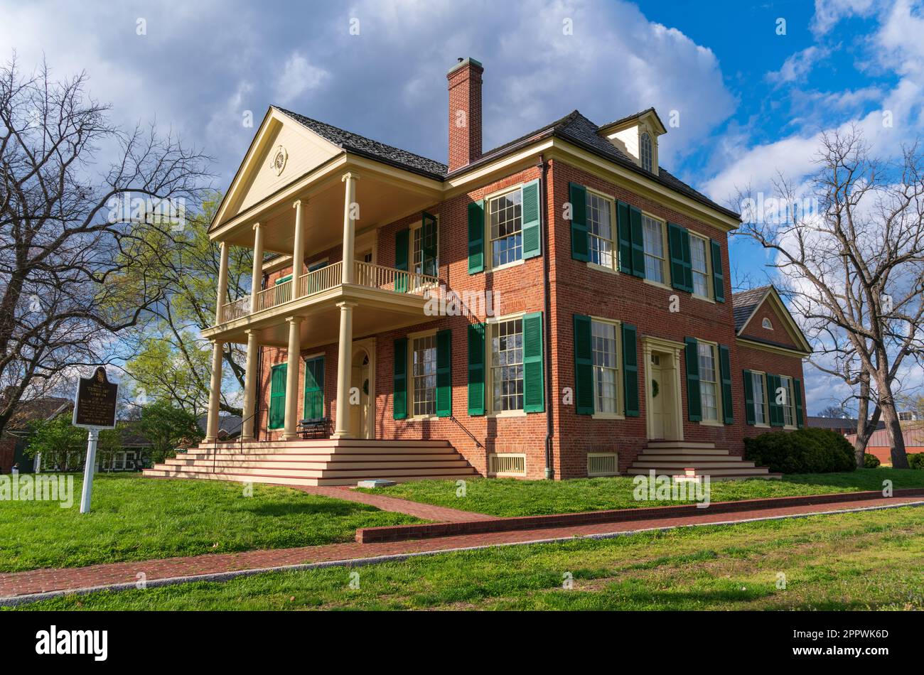 The William Henry Harrison Mansion in Indiana Stock Photo - Alamy