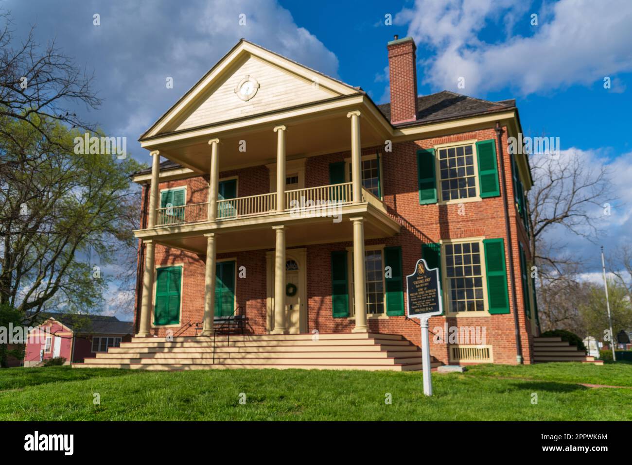 William Henry Harrison's Grouseland Mansion and Museum Stock Photo - Alamy