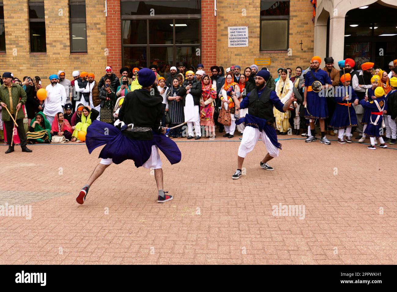 Derby Vaisakhi Nagar Kirtan 2023 - Martial Arts display by Sikh ...