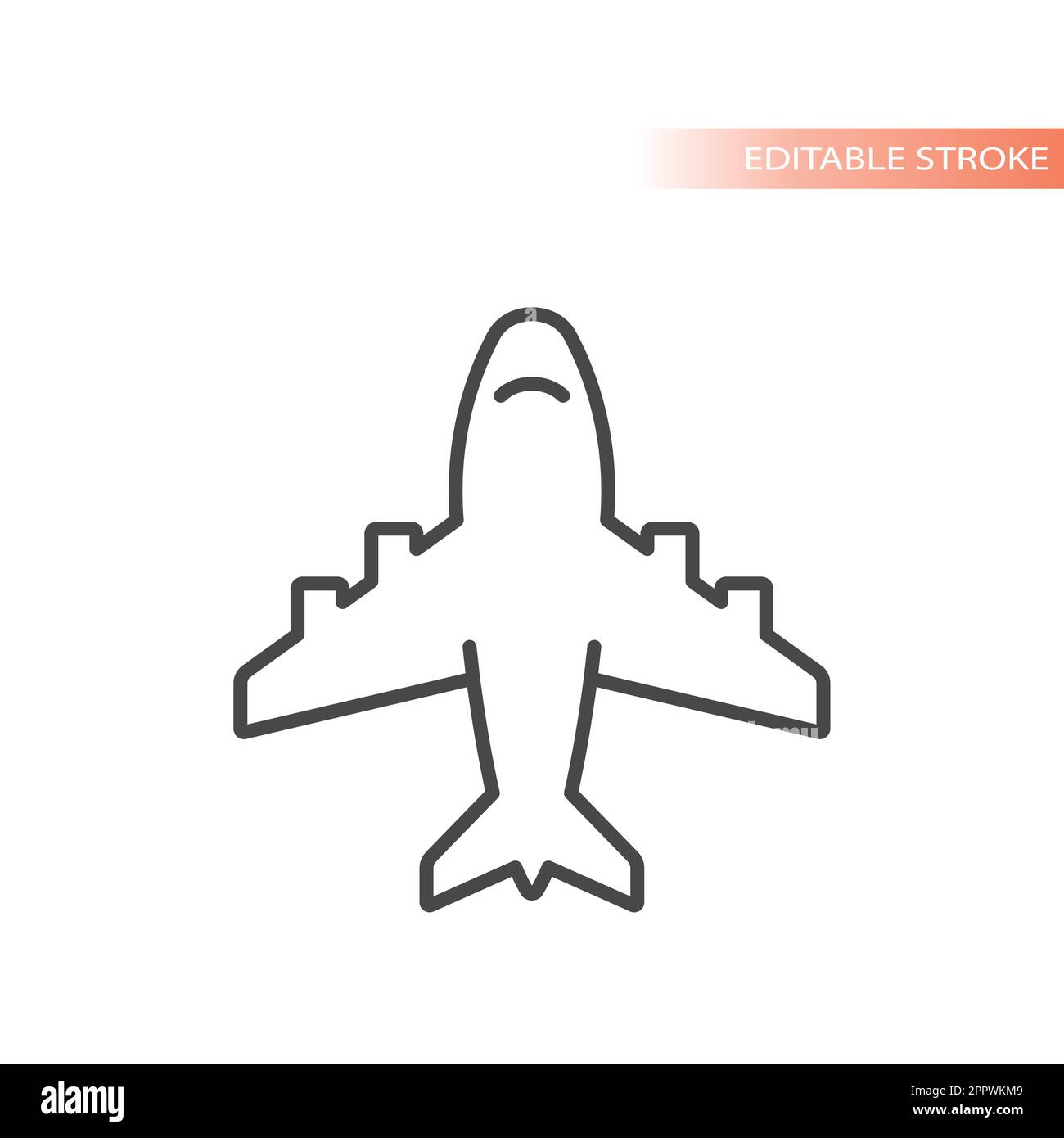 Airplane outlined Stock Vector Images - Alamy