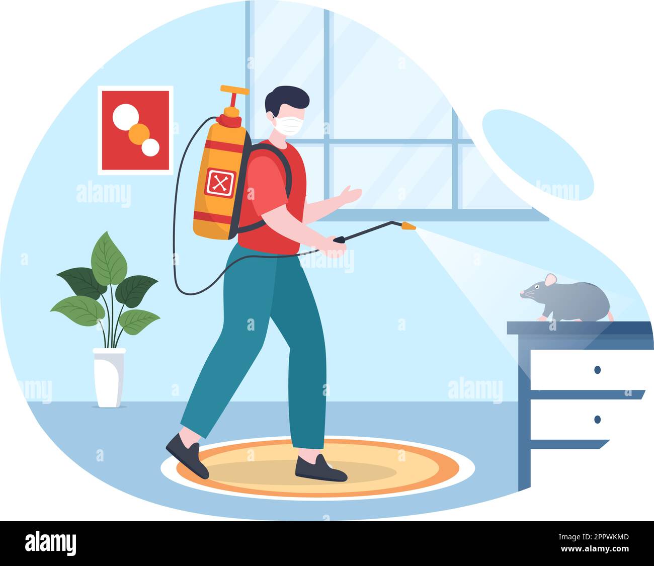 Pest Control Service with Exterminator of Insects, Sprays and House ...